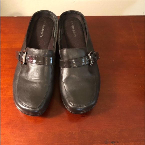 Shoes | Dark Brown Leather Upper Backless Women Shoes | Poshmark